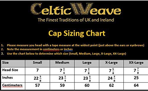 Celtic Weave Patch Tweed Flat Cap Also Called Irish Flat Hats Random Unique Colors Scally Cap for Men Driving Cap