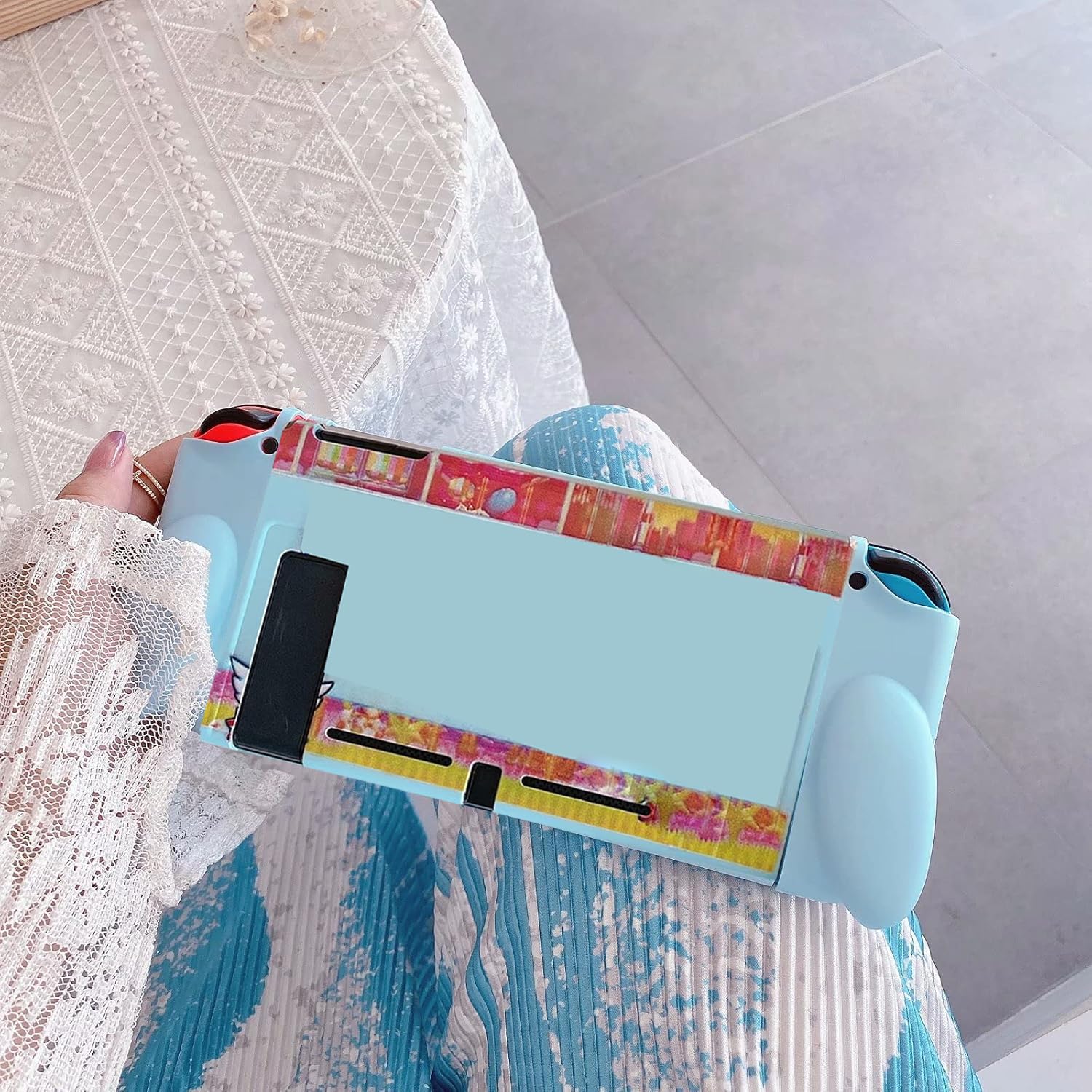 Protective Case for Switch, Cartoons Anime Cute Soft TPU Case Cover for Handheld Video Game Controller for Nintendo Switch - (Hedgehog)