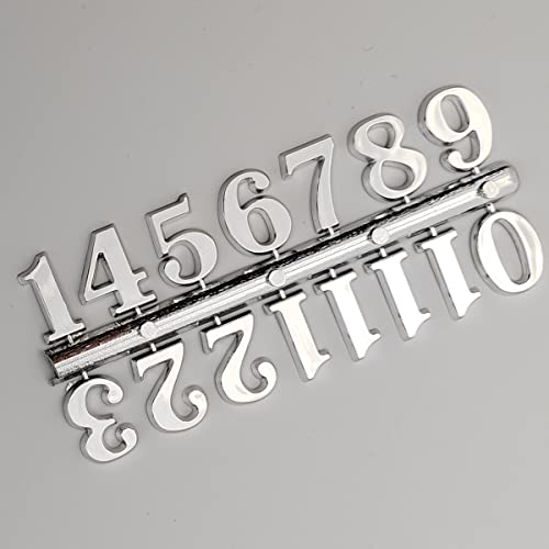 GXXMEI 18Sets Clock Numerals Kit Including Arabic Number and Roman Number DIY Digital Clock Numbers for Design Replacement Repairing Clock Accessories (Gold, Silver, Black)