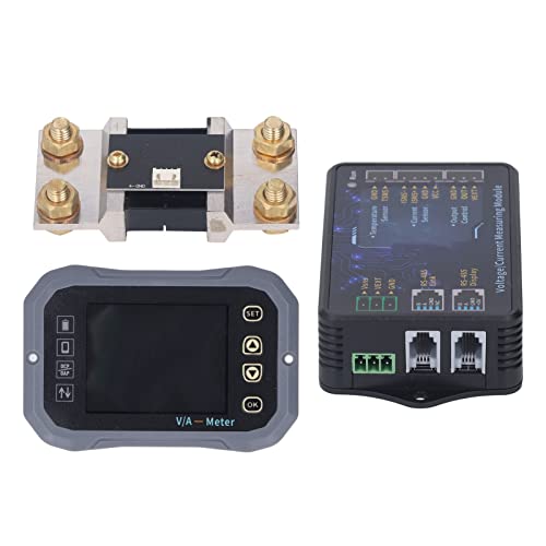 Deosdum Battery Monitor Good Conductivity Copper ABS 2 Way Capacity Shunt Battery Indicator