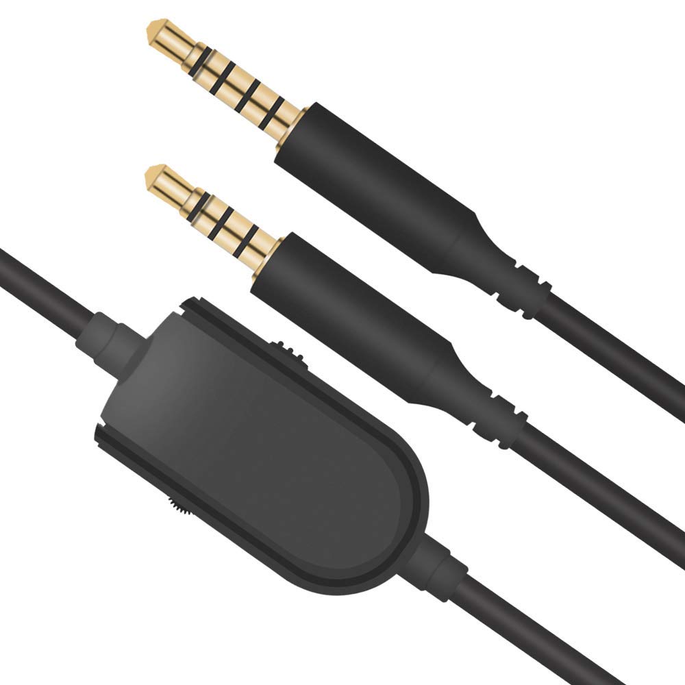 Muigiwimeiso A40 Cord Talkback Chat Inline Mute Cable Compatible with Astro A40 A10 Gaming Headsets Replacemnt Cord, Compatible with Xbox One PS4 Smartphone Headphone Audio Extension Cable