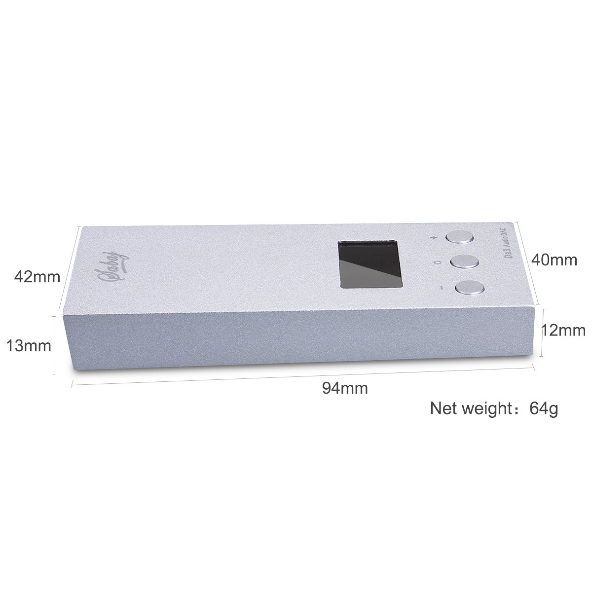 Sabaj Headphone Amplifier Da3 Portable USB DAC SABRE9018Q2C OLED Screen DSD512 32bit/768kHz