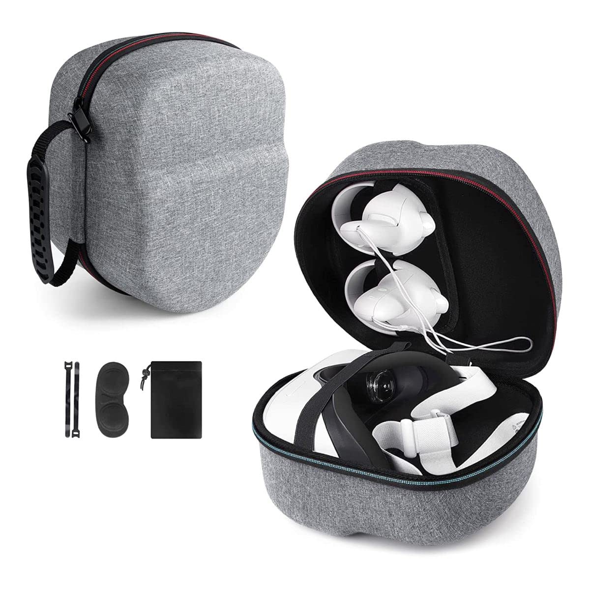 Carrying Case for Oculus Quest 2, TOUDUN Oculus Quest 2 Case, Hard Travel Case for Oculus Quest 2 Accessories VR Gaming Headsets and Controllers