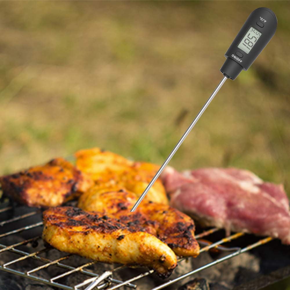 Efeng Candy Thermometer Spatula,Digital Cooking Thermometer with Pot Clip β Silicon Spatula with Meat Thermometer, Instant Read Thermometer Spatula for Candy,Chocolate,Grill Meat Cooking