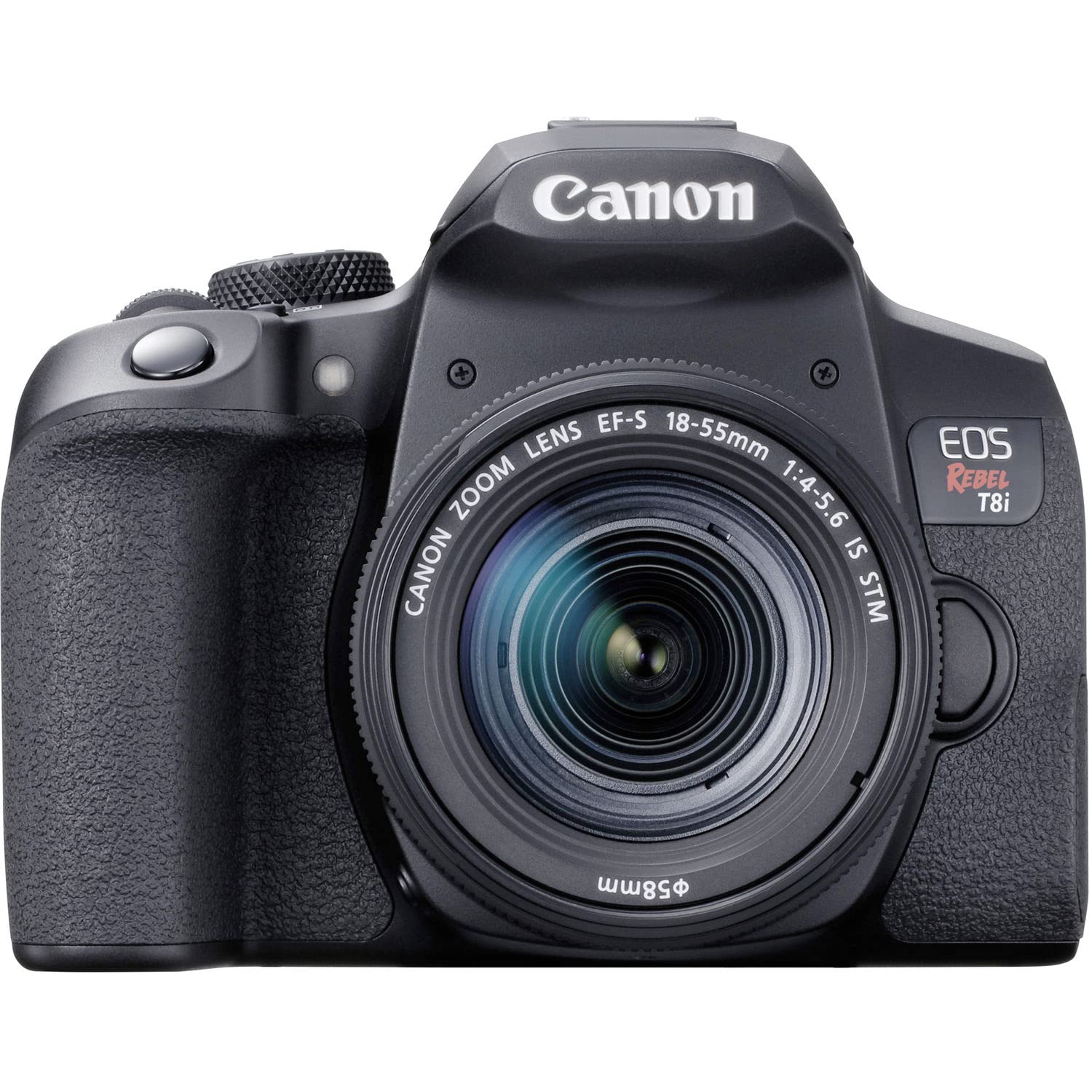 Camera Bundle for Canon EOS Rebel T8i DSLR Camera with EF-S 18-55mm f/4-5.6 is STM Lens and Accessories Kit (64GB, Hand Grip Tripod, Flash, and More)