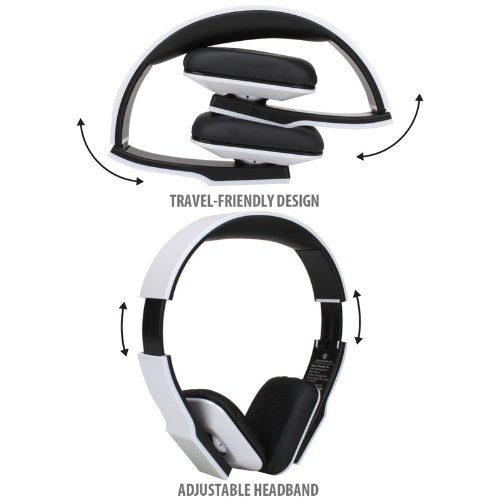 GOgroove BlueVIBE DLX Bluetooth Lightweight Wireless Over The Ear Headphones – 14 Hour Battery Life & 3.5mm Aux Input – Padded & Noise Isolating Plush Earpads for Comfort – Water Resistant Hard Case