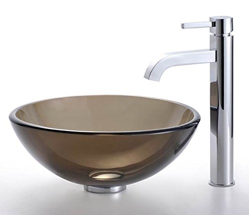 KRAUS Ramus™ Single Handle Vessel Sink Bathroom Faucet in Satin Nickel, KVS-1007SN