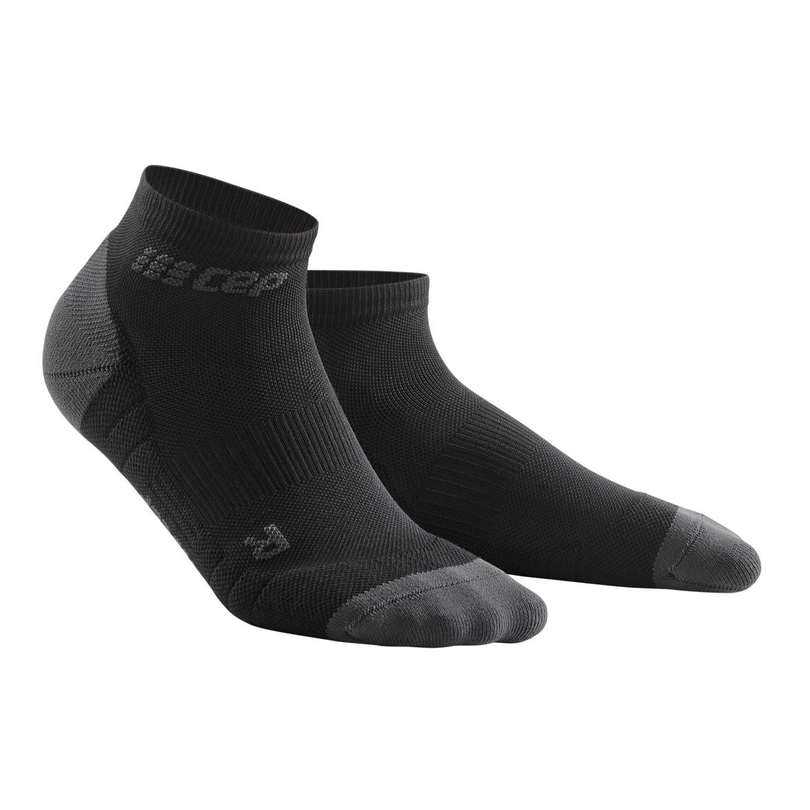 CEP Women's Compression Socks Low Cut Socks 3.0, Black/Dark Grey IV