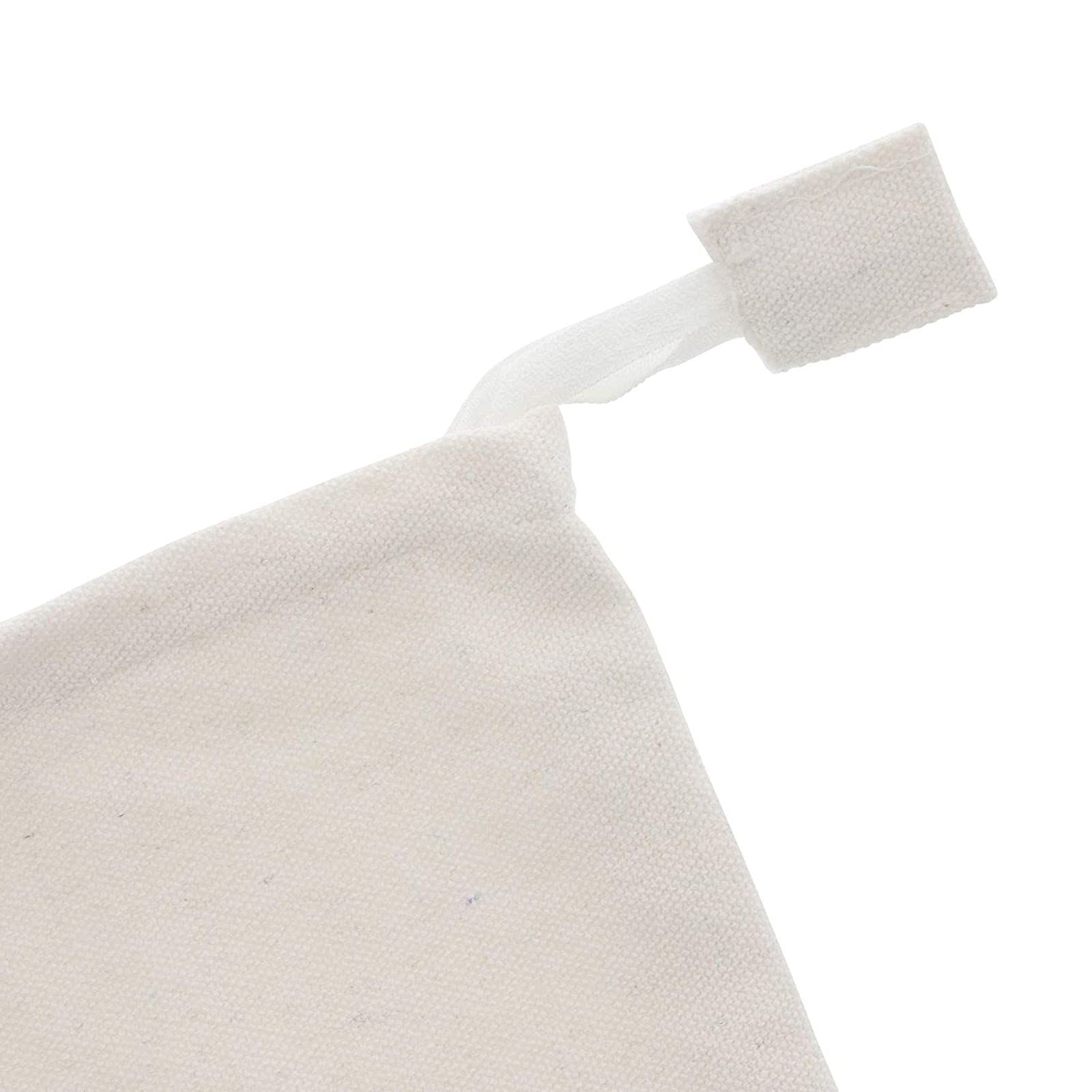 Bright Creations DIY White Cotton Cosmetic Makeup Zipper Pouch (8 x 11 in, 5 Pack)