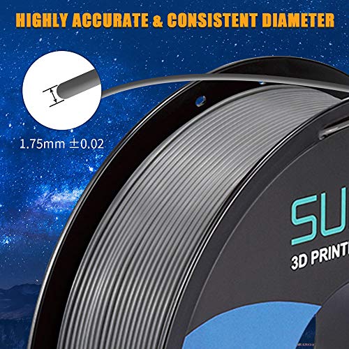 SUNLU PLA+ Filament 1.75mm 10KG PLA Plus 3D Printing Filament for 3D Printer & 3D Pens Tolerance Accuracy +/- 0.02 mm, 11x1KG (10 Colors)