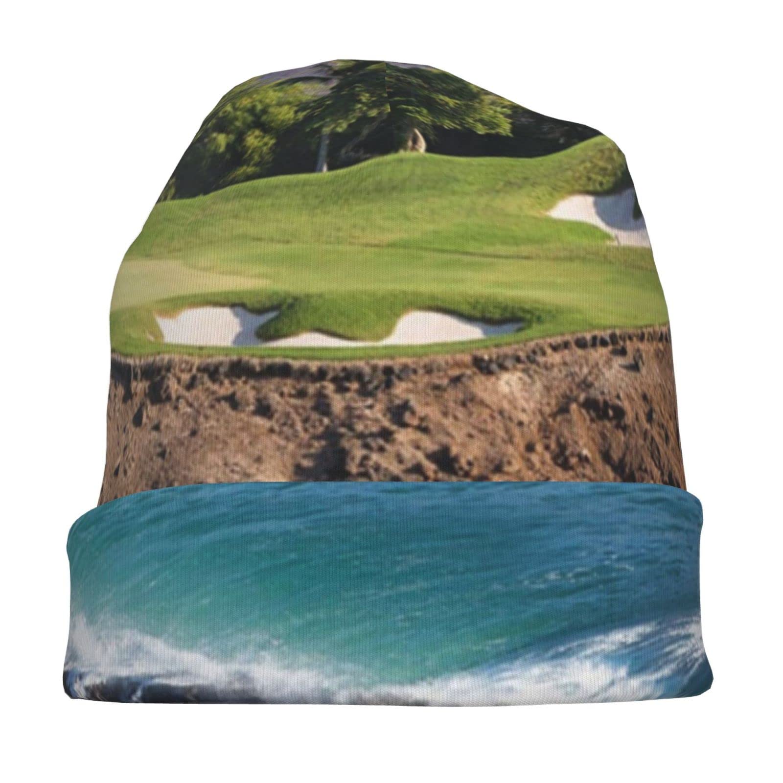 Casual Hawaii Beach Golf Course Beanie Hat Outdoor Sun Hat Unisex Warm Hat Knitted Beanie Hat for Men and Women