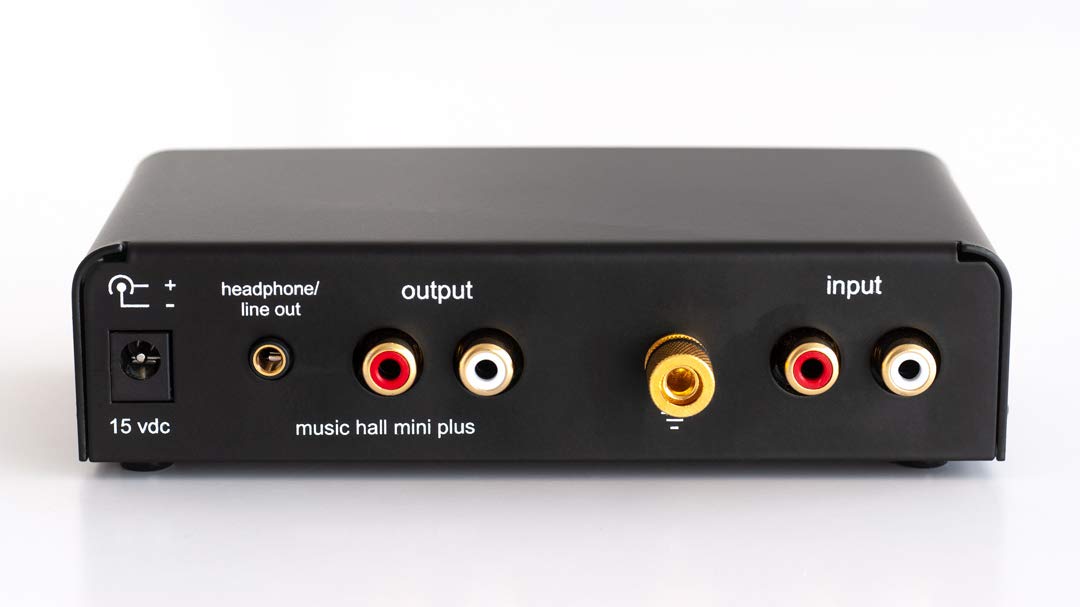 Music Hall Mini Plus Phono Preamp Ultra-Quiet MM Amp with Adjustable Gain Cartridge Loading and High-Grade Headphone Amp for Analog Audio and Vinyl Records