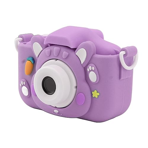 Camera, Birthday Gift Multifunctional Children Camera USB Charging Automatic 2in Screen for Festival (Purple)