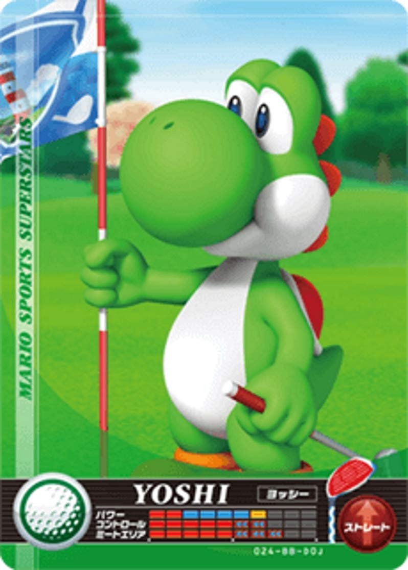 Nintendo Mario Sports Superstars Amiibo Card Golf Yoshi for Nintendo Switch, Wii U, and 3DS