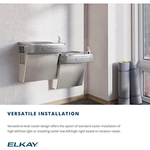 Elkay EZSTL8LC Cooler, Push Bar-Activated, Light Gray Granite
