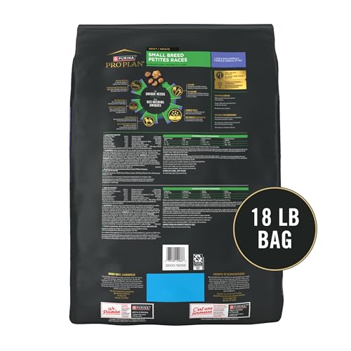 Purina Pro Plan Small Breed High Protein Dog Food Dry Shredded Blend Lamb and Rice Formula - 18 lb. Bag