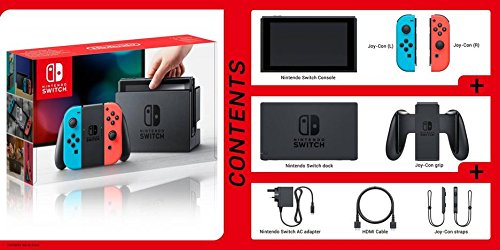 Nintendo Switch with Joy-Con Pick You Own System Bundle Options: Edition, Color, Games, Extra Controller, Case