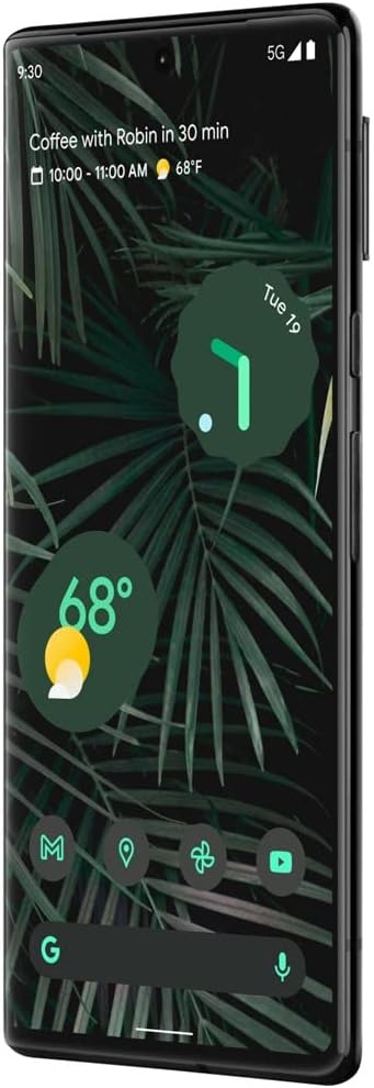 Google Pixel 6 Pro - 5G Android Phone - Unlocked Smartphone with Advanced Pixel Camera and Telephoto Lens - 128GB - Stormy Black (Renewed)