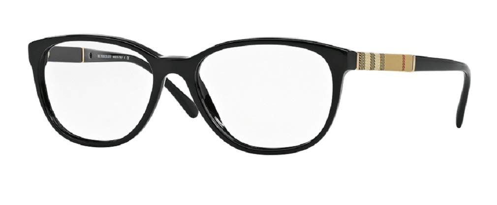 BURBERRY BE2172 3001 52M Black Square Eyeglasses For Men For Women+ BUNDLE With Designer iWear Eyewear Kit