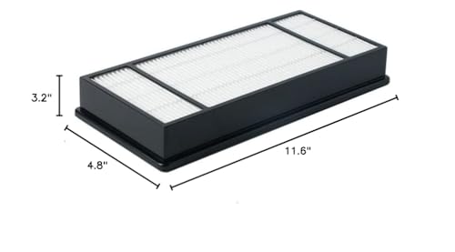 Nispira True HEPA Replacement Filter H Compatible with Honeywell HRF-H2 Fits Air Purifier Model HPA050, HPA150, HPA060, HPA160, HHT055, HHT155, 2 Packs