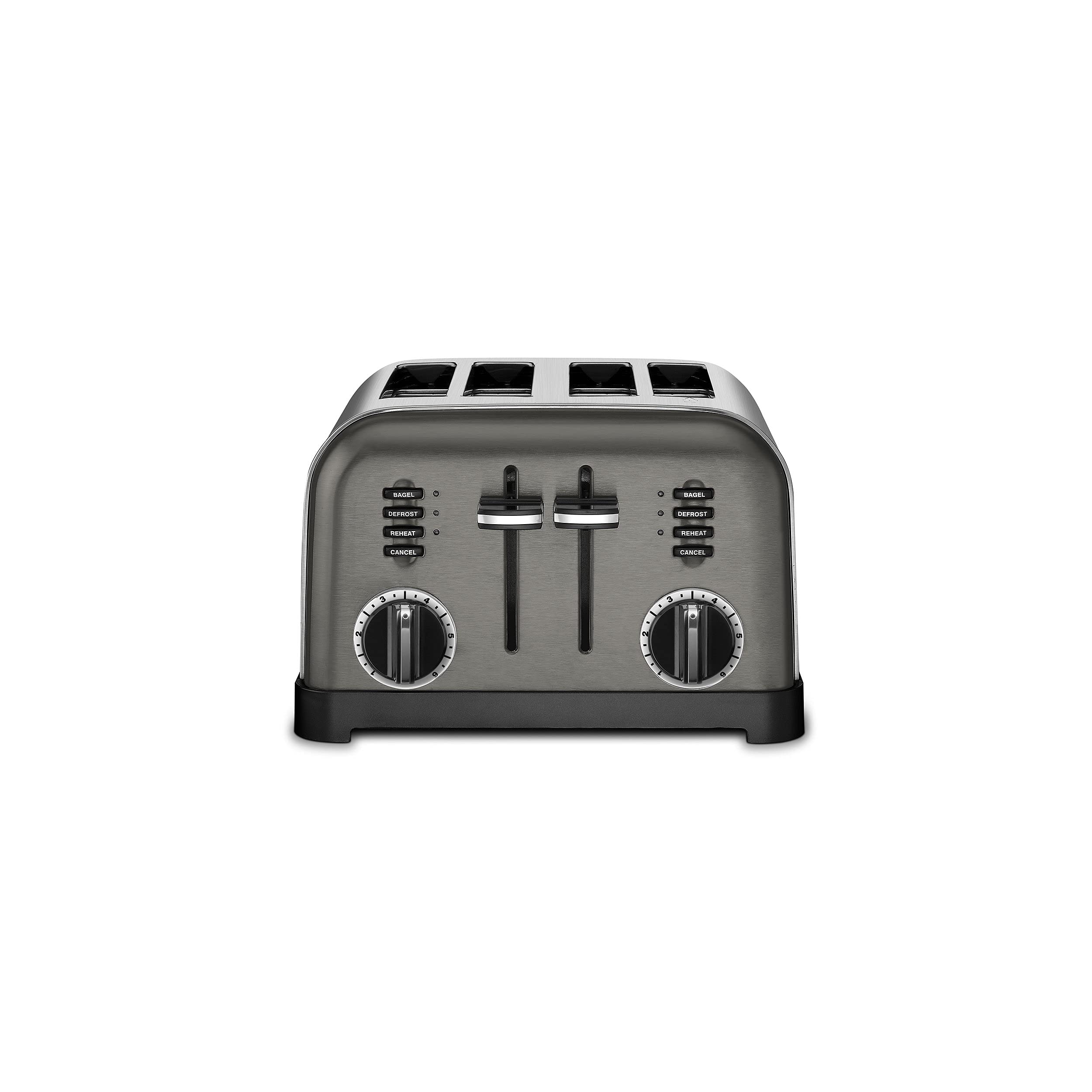 Cuisinart CPT-180BKS Classic 4-Slice Toaster, Black/Stainless Steel - Certified Refurbished