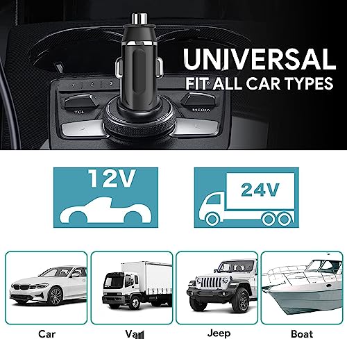 KFD DC Adapter Fridge Car Charger for Alpicool Dometic ARB ICECO Setpower JoyTutus Rockpals Aspenora Ausranvik AstroAI Kalamera Portable Refrigerator Car Freezer Cooler Cigarette Lighter Plug