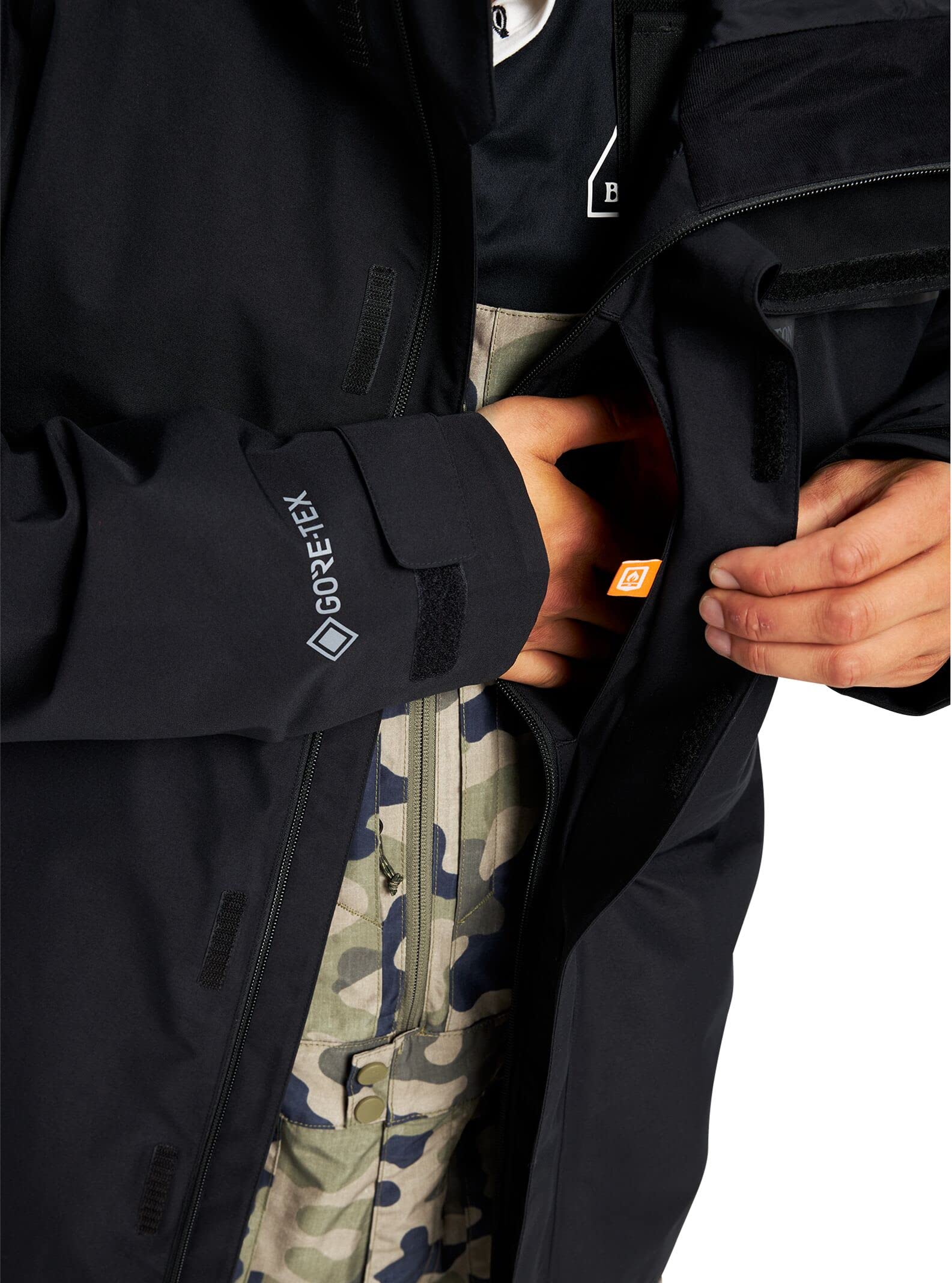 Burton Men's Standard Gore-TEX Powline Jacket, True Black, Small