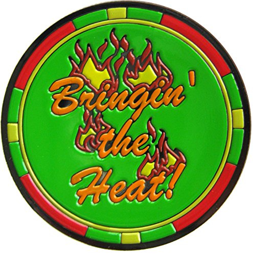 Bringin' The Heat Golf Ball Marker and Flames Hat Clip