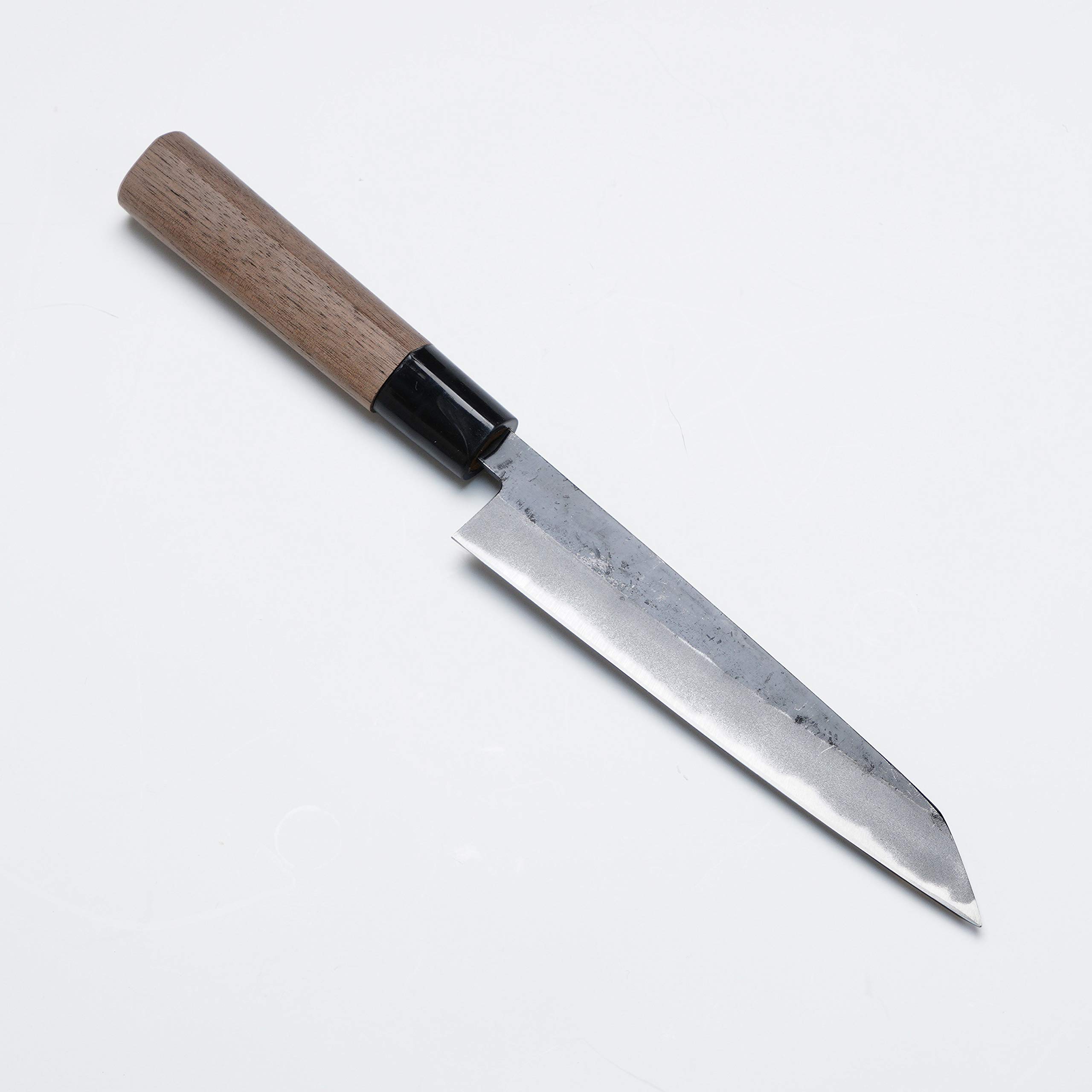 Kurouchi Kiritsuke Yanagiba Knife 150mm with Kurumi Handle Aogami Steel Double Bevel