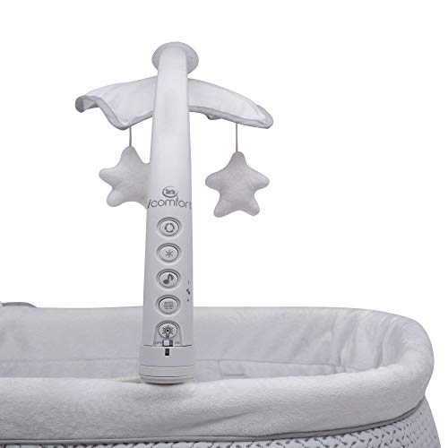 Serta iComfort Hands-Free Auto-Glide Bedside Bassinet - Portable Crib Features Silent, Smooth Gliding Motion That Soothes Baby, Cameron
