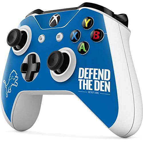Skinit Decal Gaming Skin Compatible with Xbox One S Controller - Officially Licensed NFL Detroit Lions Team Motto Design