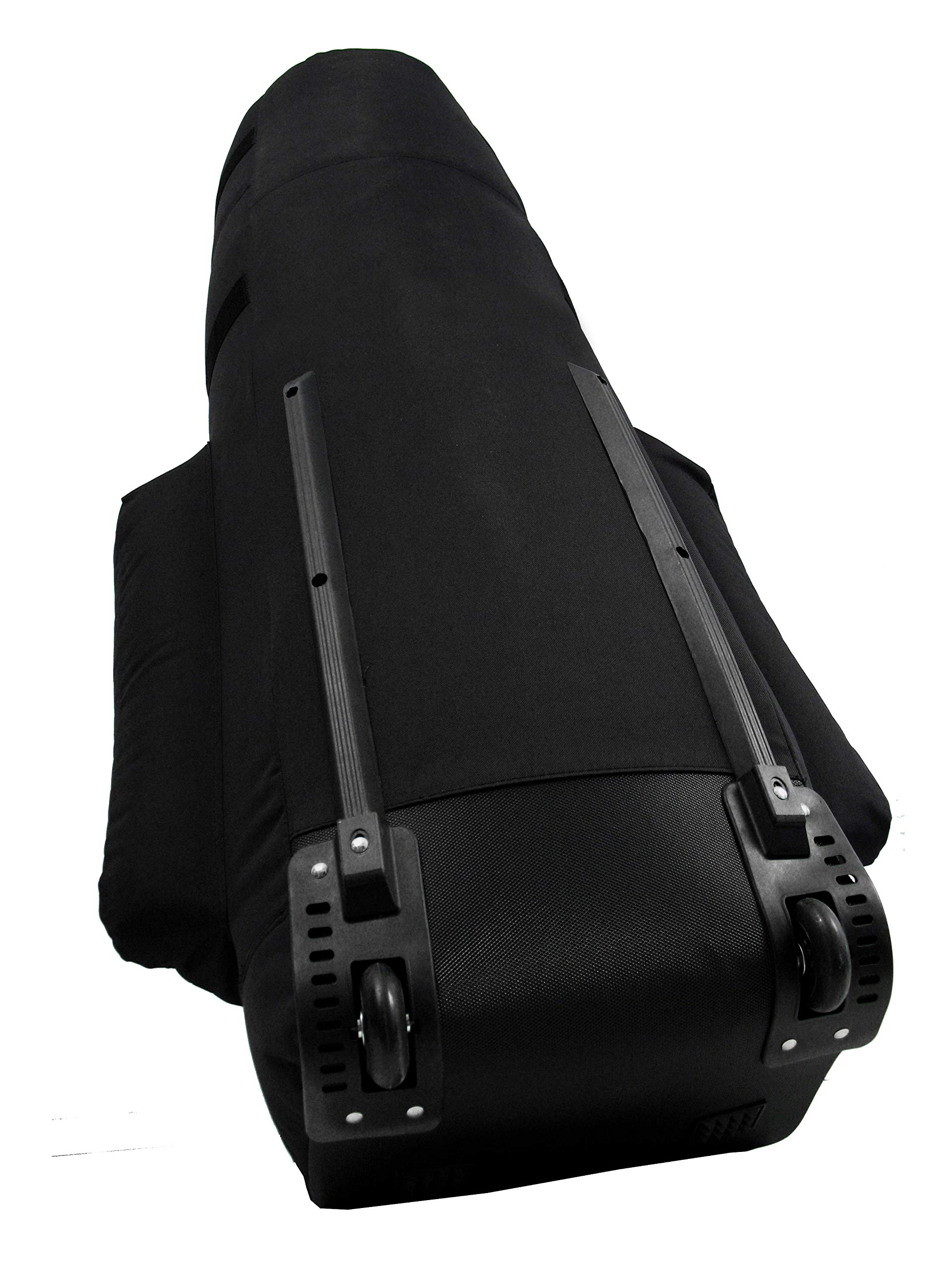 CaddyDaddy CDX-10 Padded Golf Travel Bag Cover with Large Pockets - Heavy Duty, Wheeled Golf Bag Travel Cover, Lightweight