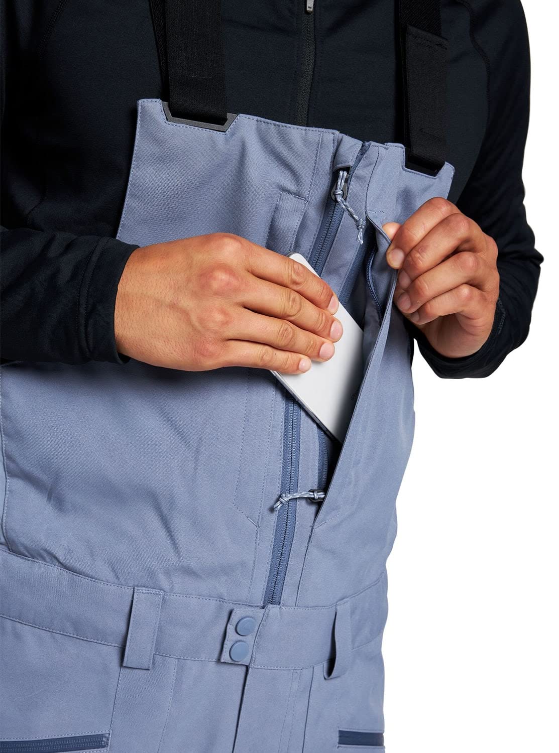 Burton Men's Standard Reserve Bib Pant, Grey, Medium
