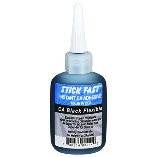 CA Black Flexible Glue - (1 - 1oz Bottle) TMIProducts