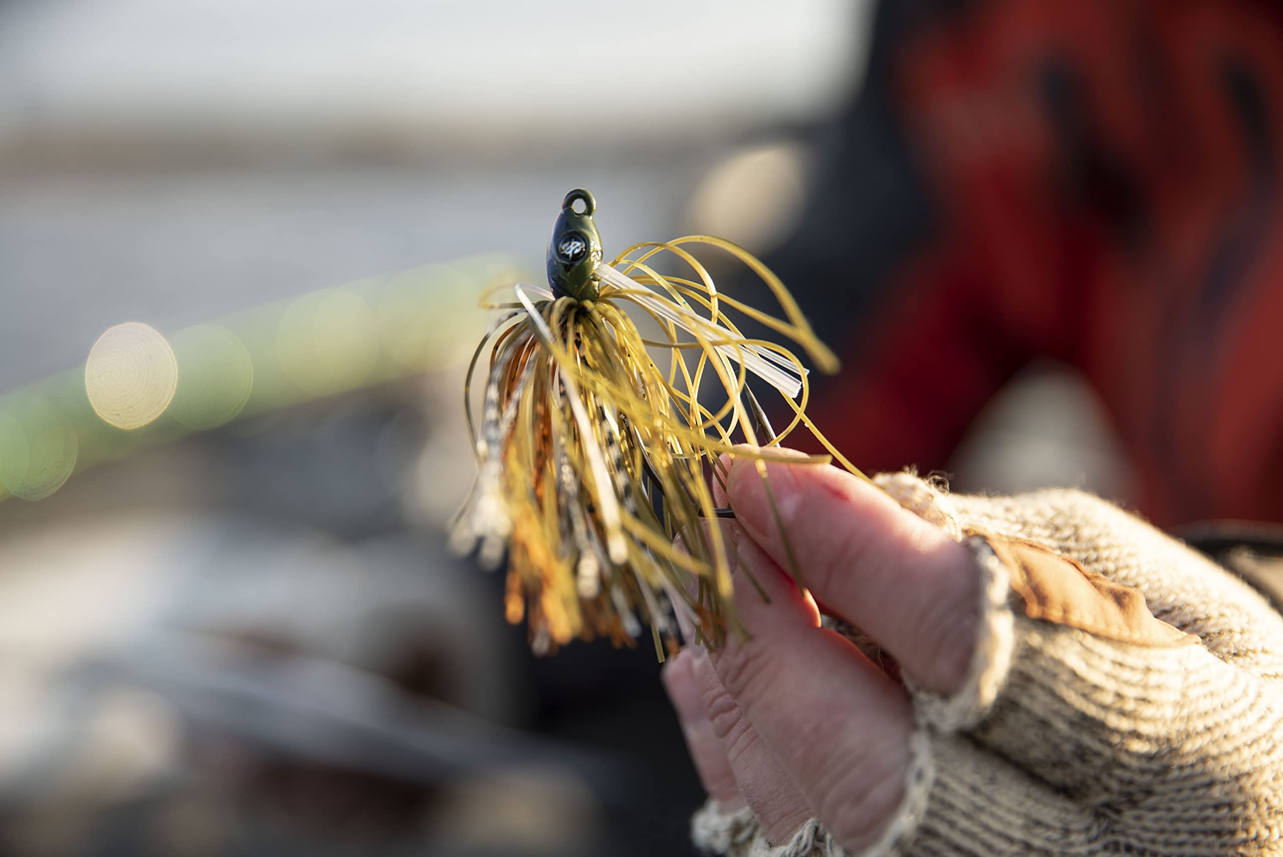 Catch Co. Googan Squad Grass Hero Jig Chartreuse White | 3/8 | Swim Jig | Bass Fishing Jig |