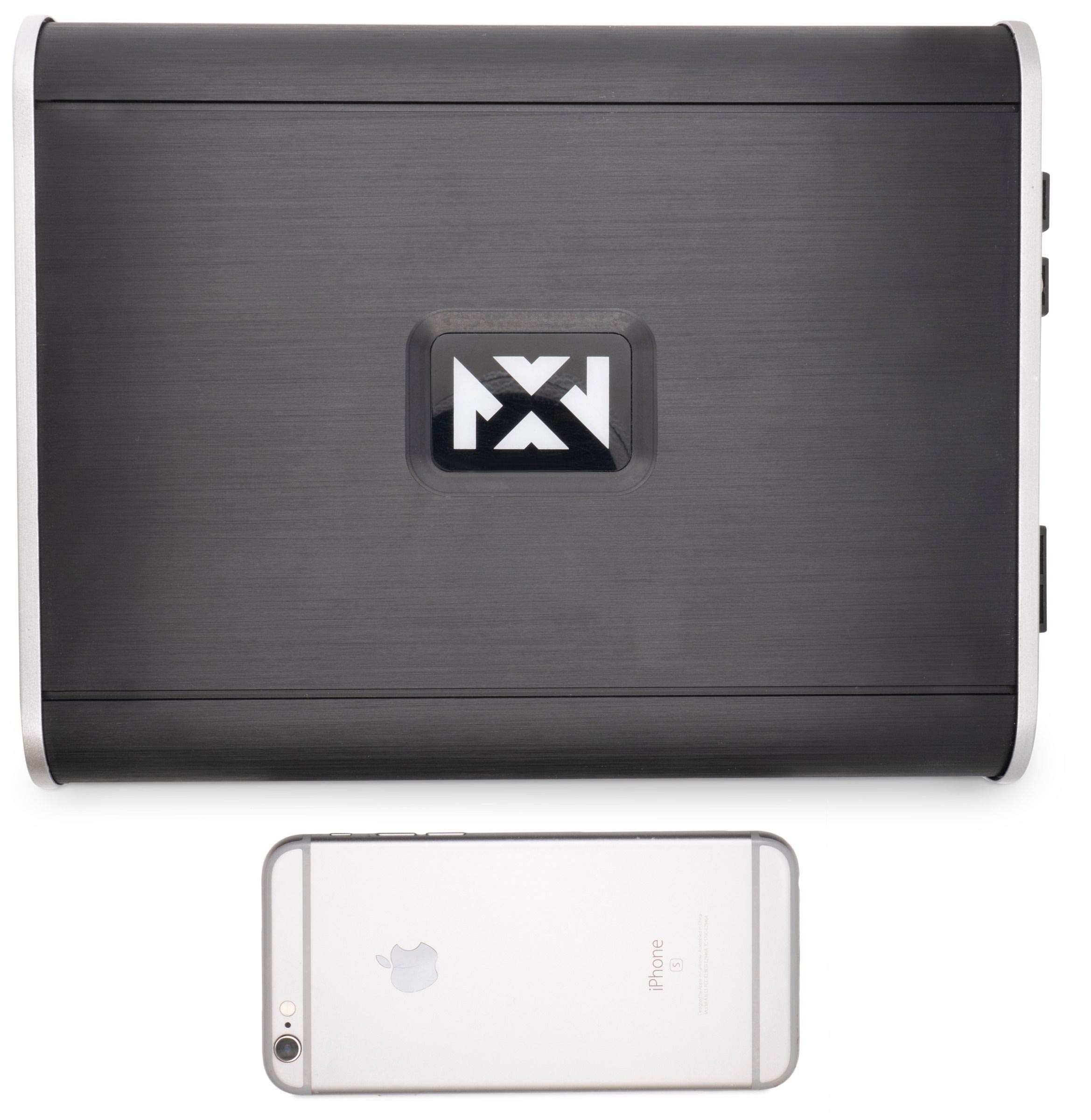 NVX VAD17001 Monoblock 1-Ch Class D Amplifier 3400W Max, 1700W RMS High Power, 1/2/4-ohm Stable, Low Pass X-Over, Bass Boost, Remote Subwoofer Bass Knob, for Car/Truck/Marine/UTV/Motorcycle