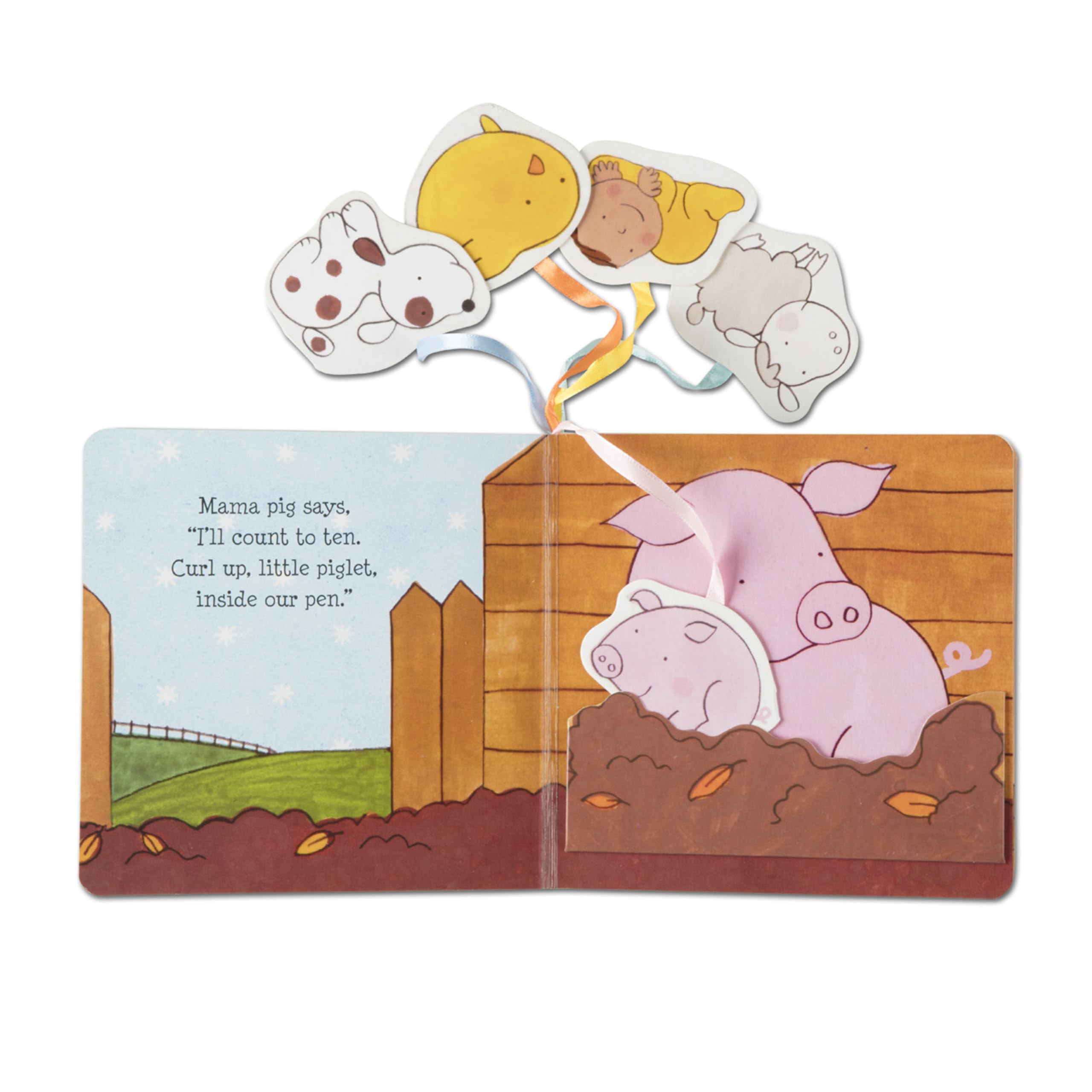 Melissa & Doug Children's Book - Good Night, Baby (Board Book with 5 Play Tags to Tuck into Pockets)