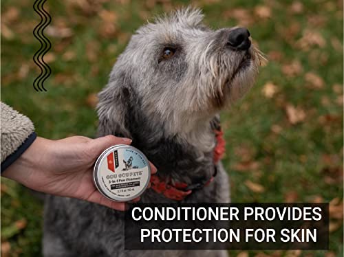 Gou Gou Pets 3-in-1 Paw Ointment Holistic Natural Derived Herbalfor Dogs, Cats, Horses: Conditioning & Moisturizing for Extreme Heat & Cold Causing Frozen & Burned Paws - Made in USA - 1 oz