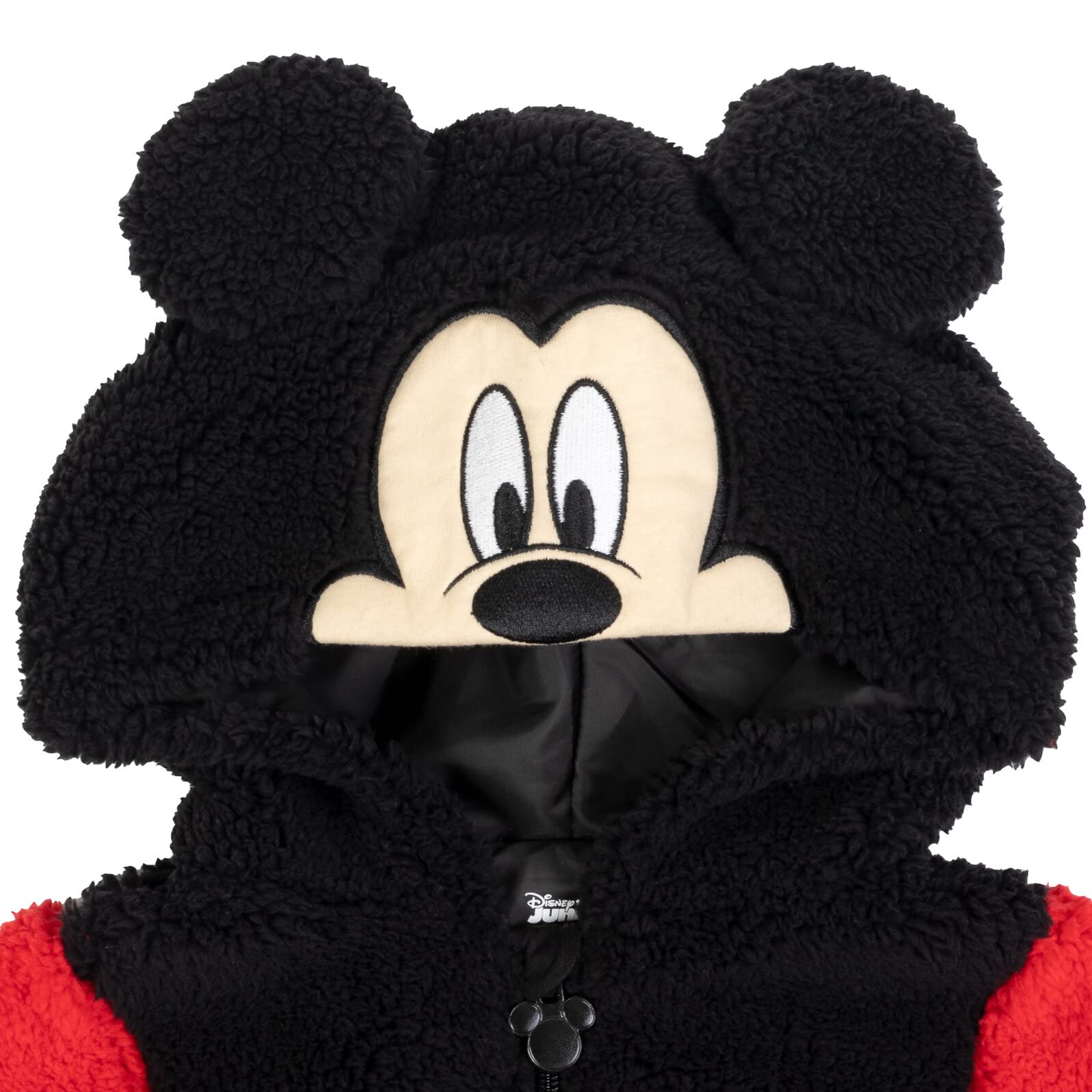 Disney Mickey Mouse Infant Baby Boys Cozy Sherpa Zip Up Cosplay Hoodie 18 Months
