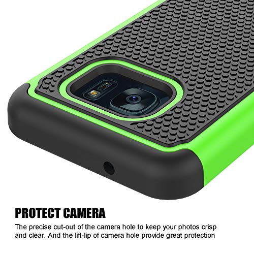 SYONER Galaxy S7 Case, [Shockproof] Defender Protective Phone Case Cover for Samsung Galaxy S7 (5.1", 2016) [Green]