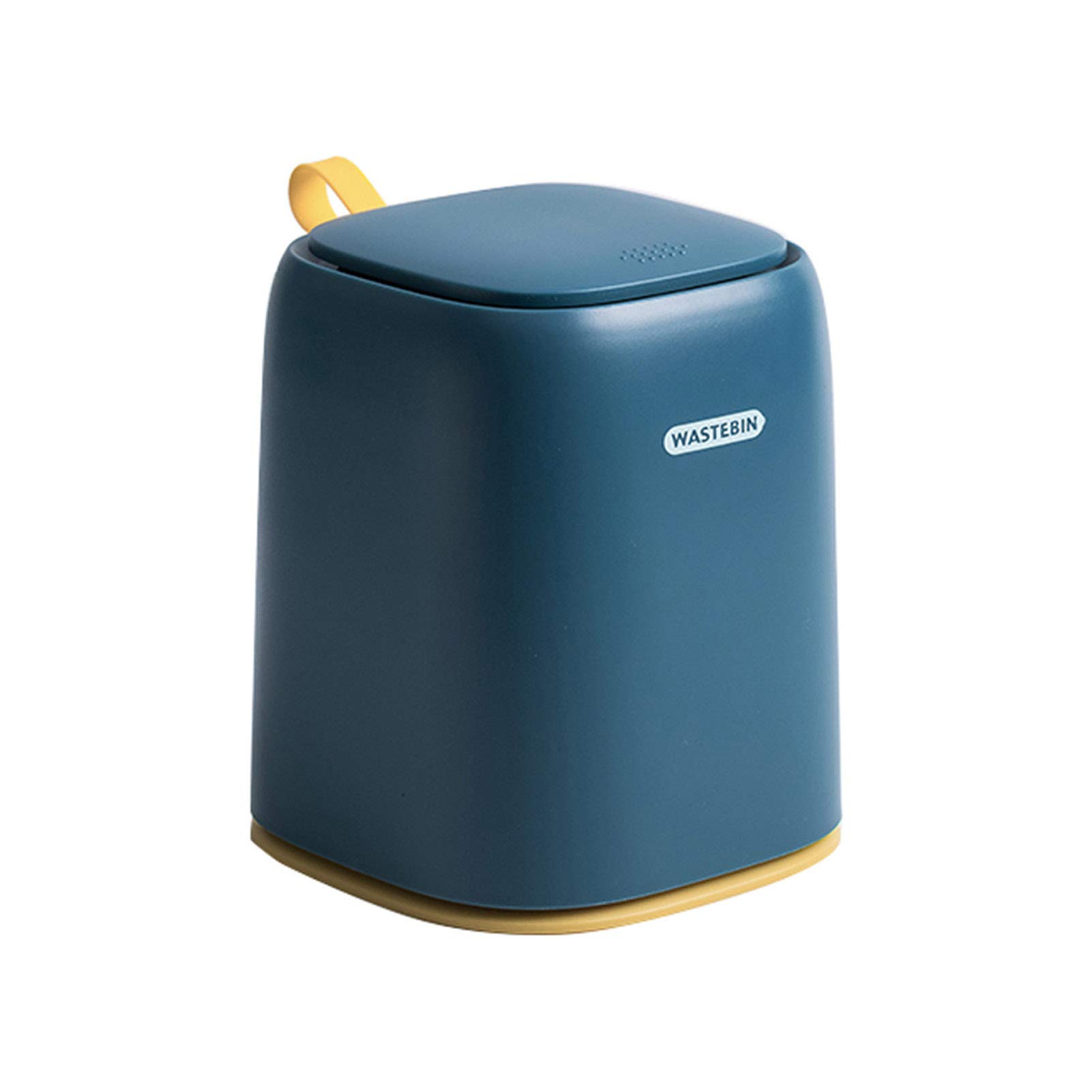 Originals 1.5L Mini Countertop Trash Can, Blue, Made of Eco-Friendly ABS+PP Material, BPA-Free, Easy to Clean and Wash, with Silicone Handle, Snap-On Design, Odor Control