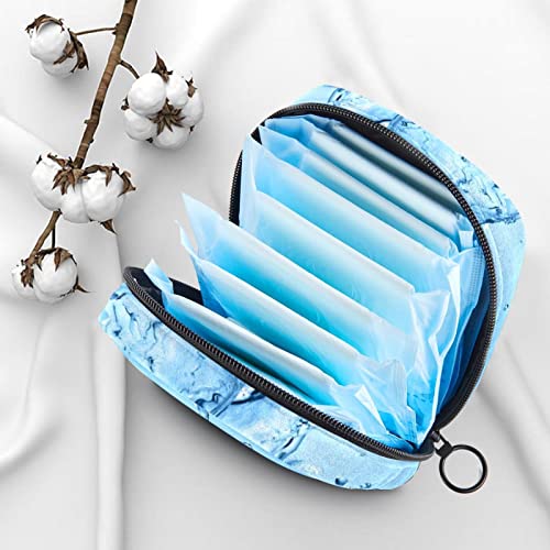 Sanitary Napkin Storage Bag Menstrual Cup Pouch Girls Travel Large Capacit Makeup Sanitary Pads Organizer, Lily Lilies Flowers