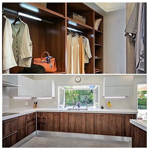 CNSUNWAY 2FT LED Shop Light, 20W 2500LM 6500K Super Bright, T8 LED Light Fixture, Clear Cover, Ceiling and Utility, V Shape, Linkable Tube Lights for Room, Garage, Workbench (2 Pack)