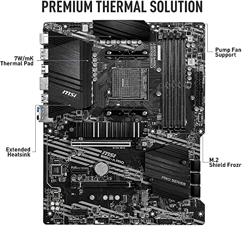 INLAND Performance 2TB NVMe PCIe Gen 4.0 M.2 2280 SSD + AMD Ryzen 5 5600X Desktop Processor 6-core Unlocked Bundle with MSI B550-A PRO AM4 DDR4 ATX Motherboard
