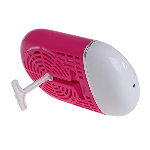 ThreeH Portable Mini Personal Fan Handheld USB Rechargeable Bladeless Air Conditioner Mute Electric Built-in Li-ion Battery Powered Desk Cooling Fan H-F015Pink