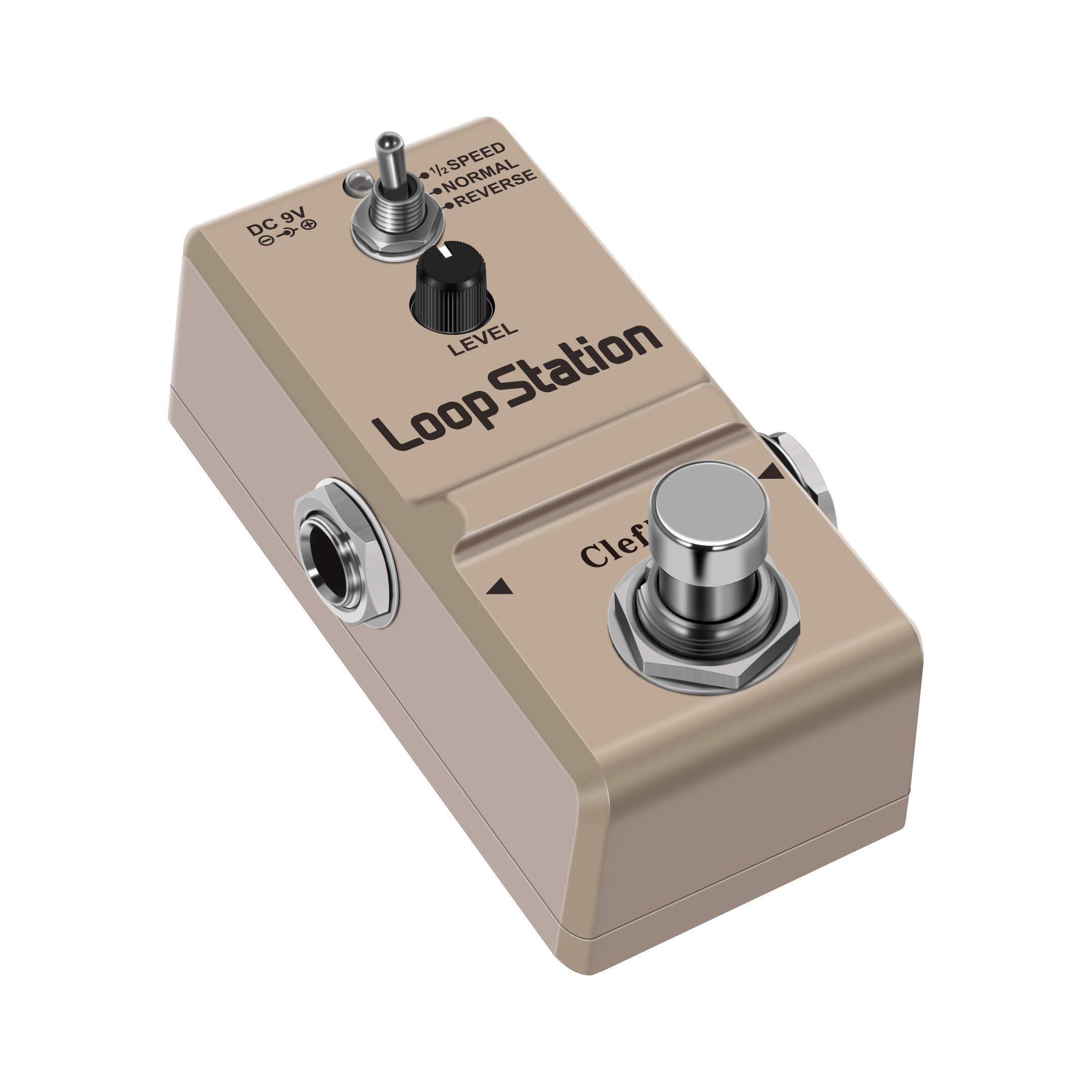 Clefly Tiny Loop Station Looper Effects Pedal Unlimited Overdubs 10m Of Looping 1/2 Time Reverse