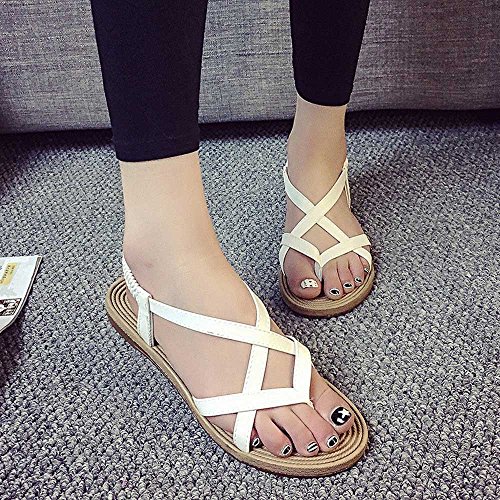 Women Highly Recommend Great Value Flat Shoes Bandage Bohemia Leisure Lady Sandals Peep-Toe Outdoor Shoes