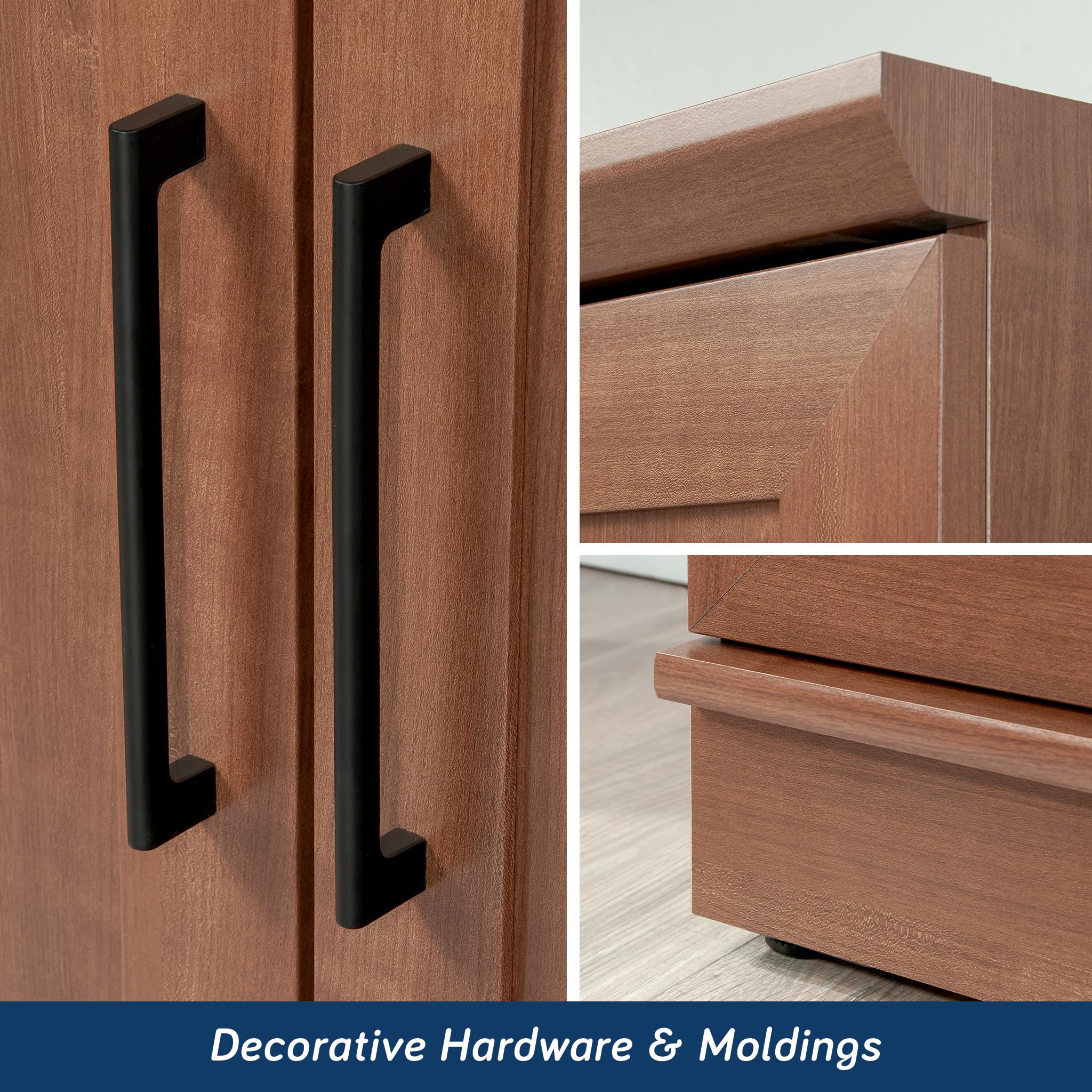 Sauder HomePlus Storage Pantry cabinets, L: 23.25" x W: 17" x H: 71.18", Sienna Oak