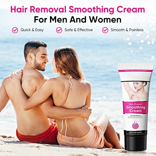 Hair Removal Cream, Painless Hair Remover Depilatory Cream for Underarms Bikini Pubic and Body Fast & Effective Suitable for Women