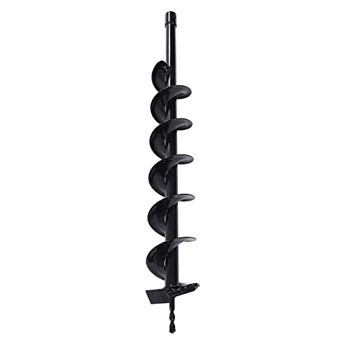 DYRABREST Auger Drill Bit 4 inch Garden Plant Flower Bulb Auger Spiral Hole Drill for Post Holes Replacement Earth Digger Planting Drill